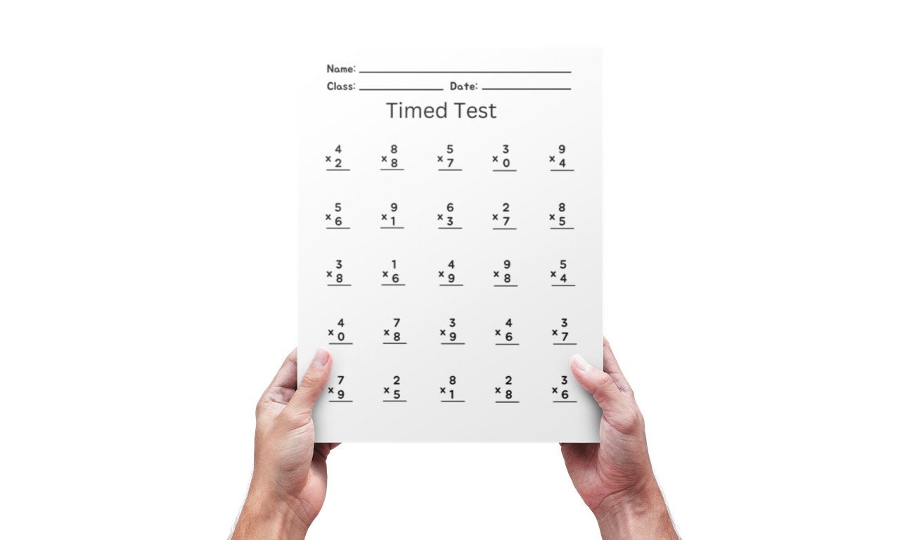 Multiplication Timed Test, Math Fluency Challenge Sheets ...