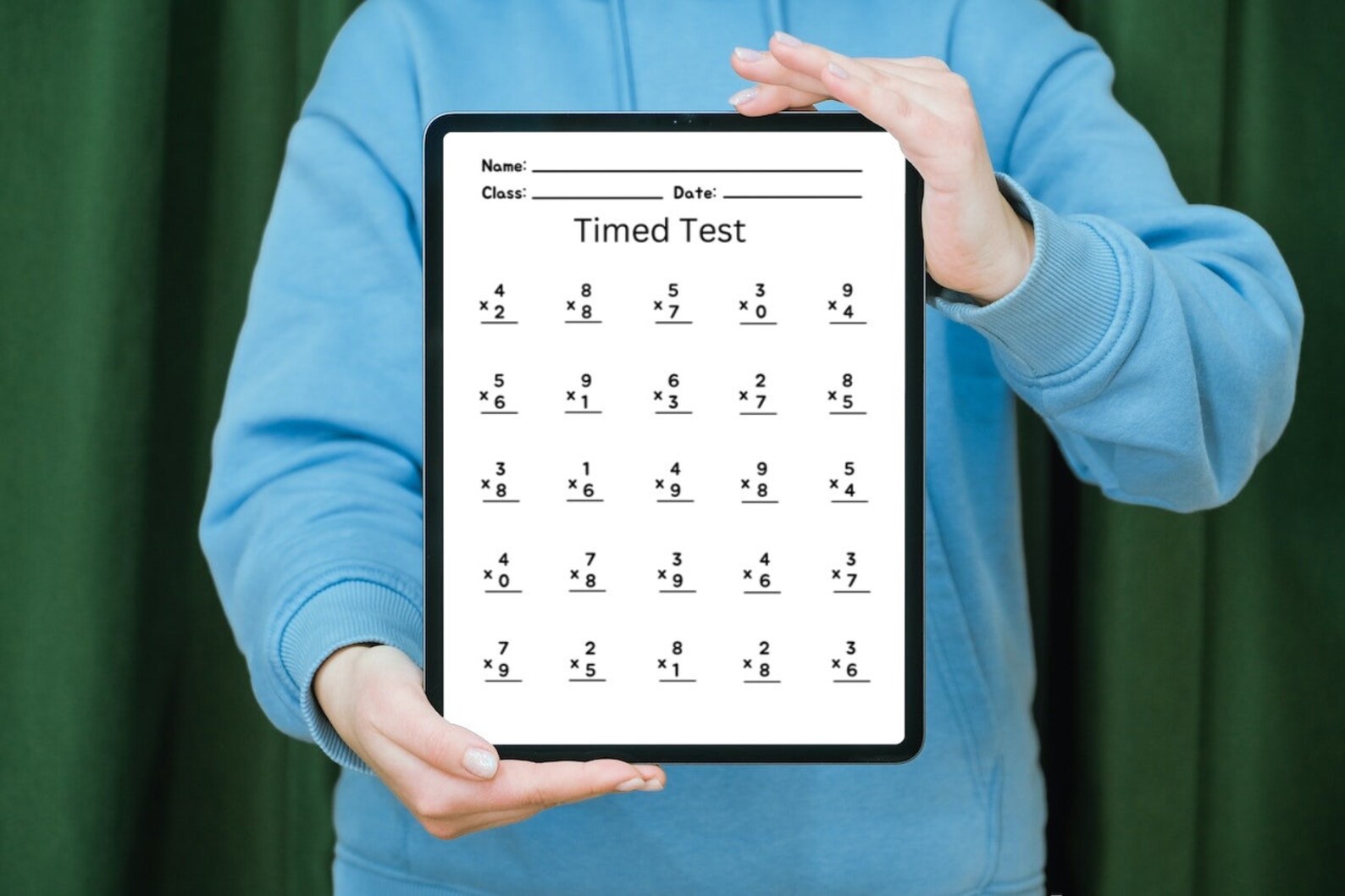 Multiplication Timed Test, Math Fluency Challenge Sheets ...