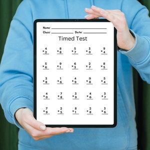 Multiplication Timed Test, Math Fluency Challenge Sheets ...