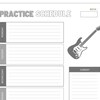 Weekly Electric Guitar Practice Planner Printable, Study Planner ...