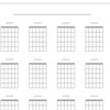 Blank Fretboard Diagrams for 6-string Guitar Printable 7 per Page ...