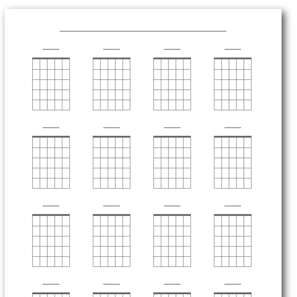 Guitar Chord Chart - Etsy