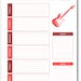 Weekly Electric Guitar Practice Planner- Printable, Study Planner ...