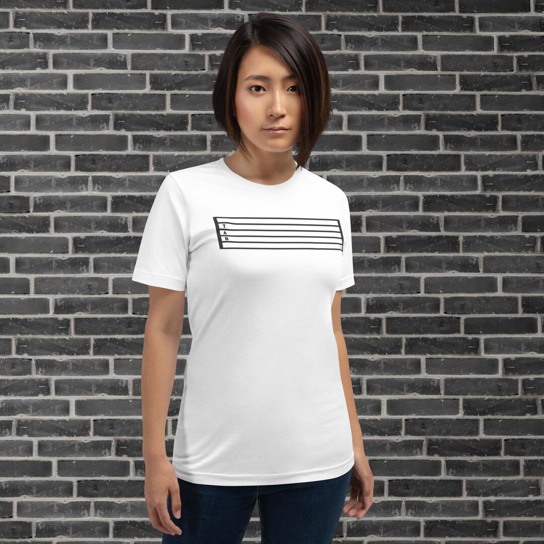 Blank Guitar Tab T-shirt, Unisex T-shirt, Guitar Graphic Tee, Guitar ...
