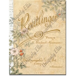 Vintage French Documents With Florals - Journal Pages - Background ...