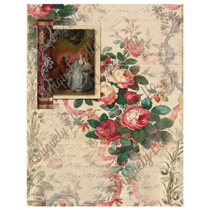 Nostalgia - Tall Journal Pages - Printable Paper - Digital Download ...