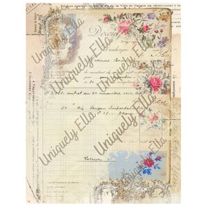 Essence of Spring - French Documents - Printable Pages - Junk ...