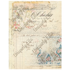 Essence of Spring - French Documents - Printable Pages - Junk ...