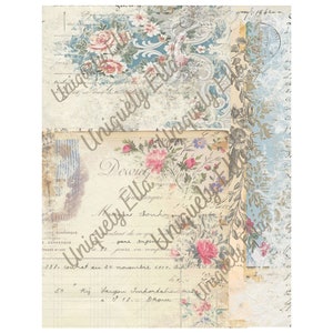 Essence of Spring - French Documents - Printable Pages - Junk ...