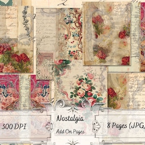 Nostalgia - Add on Journal Pages - Printable Paper - Digital Download ...