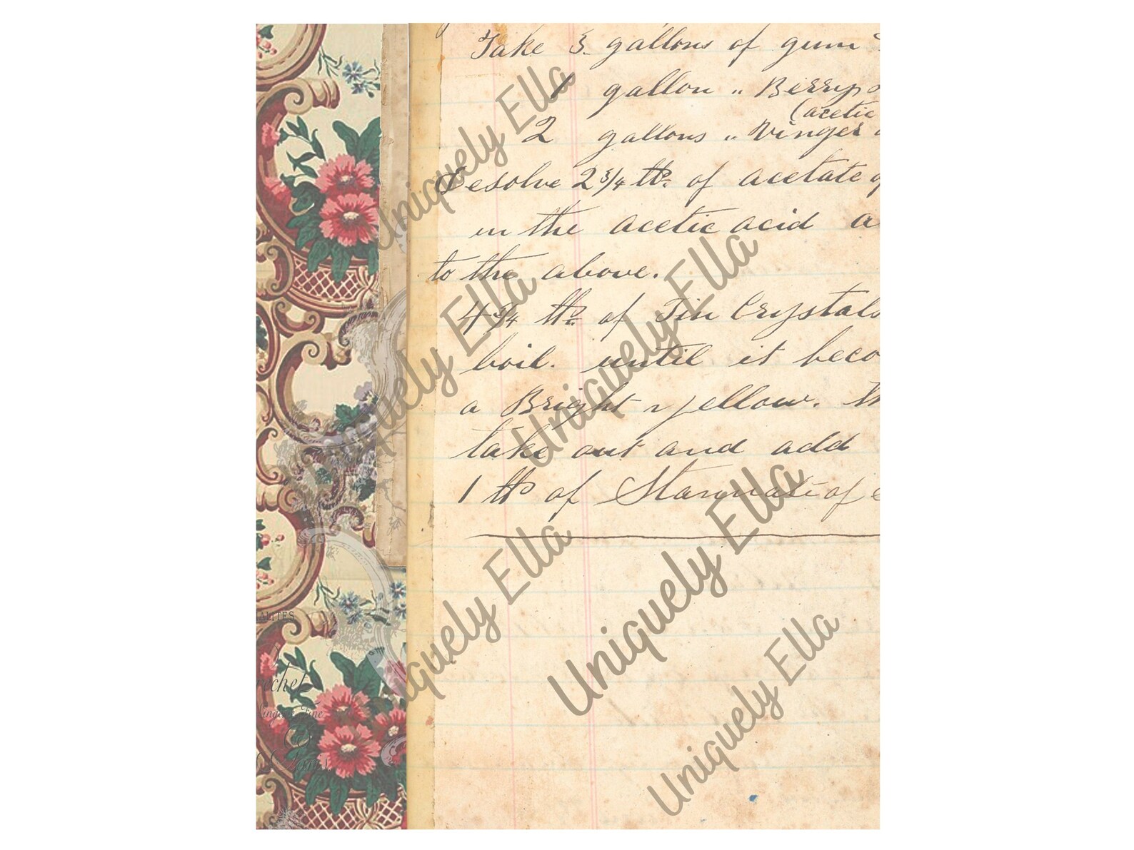 Nostalgia - Add on Journal Pages - Printable Paper - Digital Download ...
