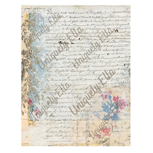 Essence of Spring - French Documents - Printable Pages - Junk ...