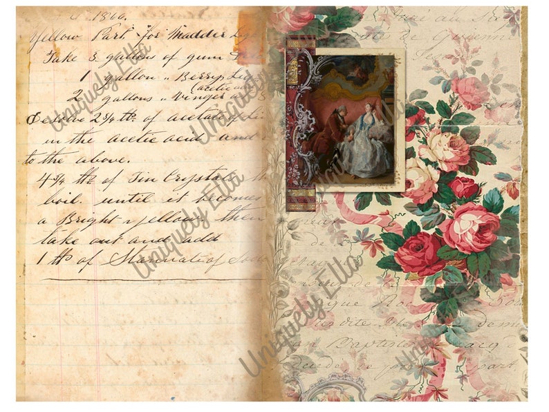 Nostalgia - Journal Pages - Printable Pages - Junk Journaling - Digital ...