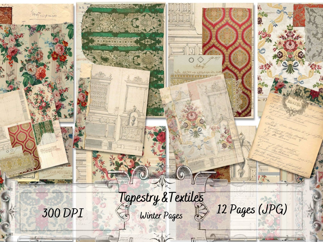 Tapestry and Textiles - Winter Pages - Printable Pages - Junk ...