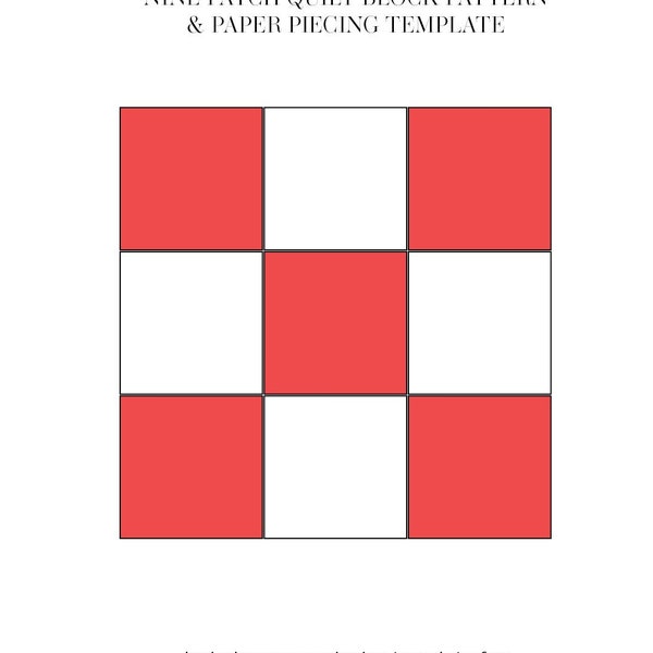 Nine Patch Quilt - Etsy