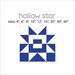Hollow Star Pattern, Instant Download, NINE Sizes, 4" 6" 8" 10" 12" 16 ...