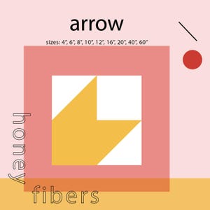 Arrow Block Quilt Pattern: Beginner Sewing (instant Download) - Etsy