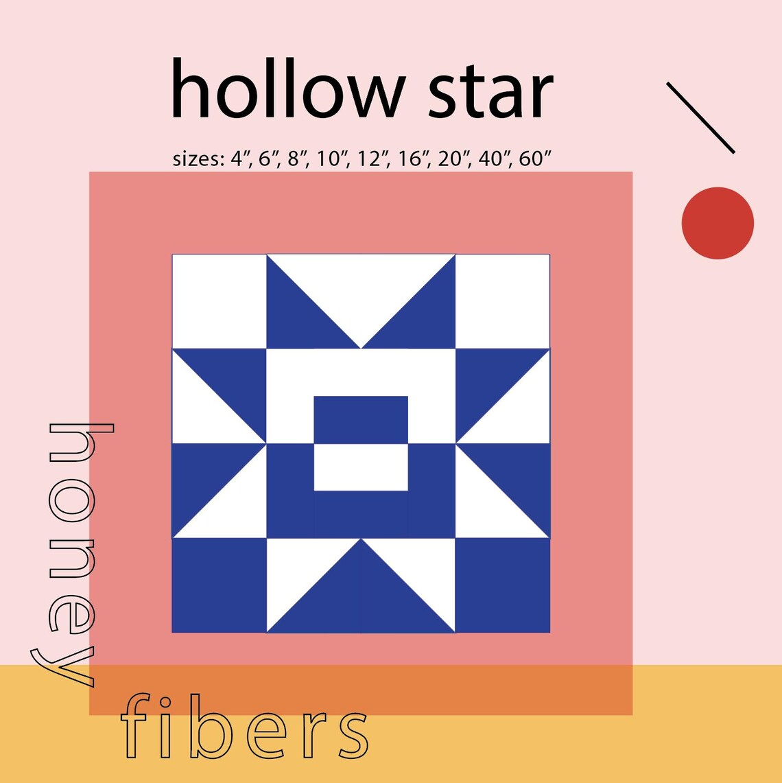 Hollow Star Pattern, Instant Download, NINE Sizes, 4" 6" 8" 10" 12" 16 ...