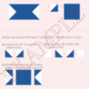 Sawtooth Star Pattern, Instant Download, NINE Sizes, 4" 6" 8" 10" 12 ...