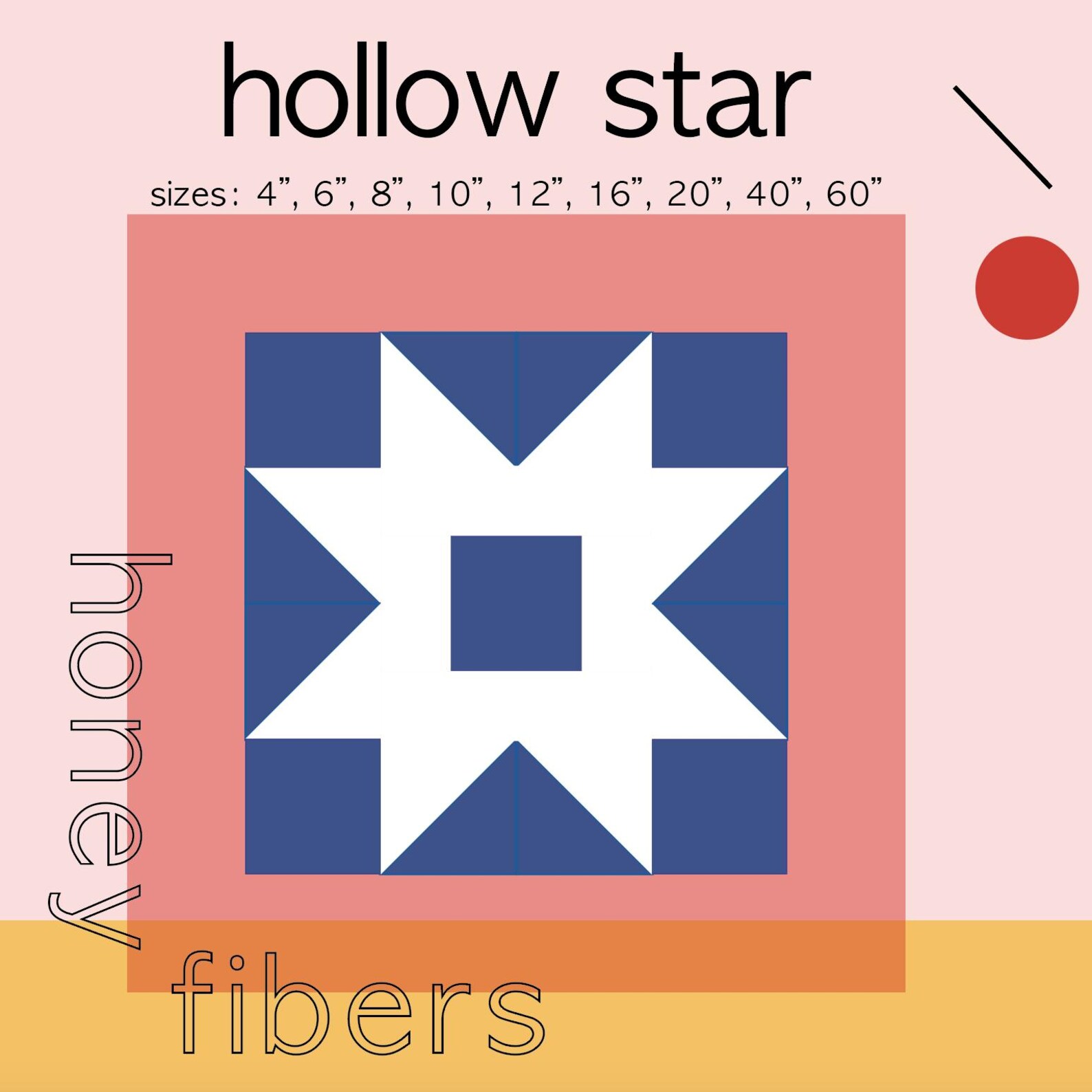 Hollow Star Pattern, Instant Download, NINE Sizes, 4 6 8 10 12 16 20 40 ...