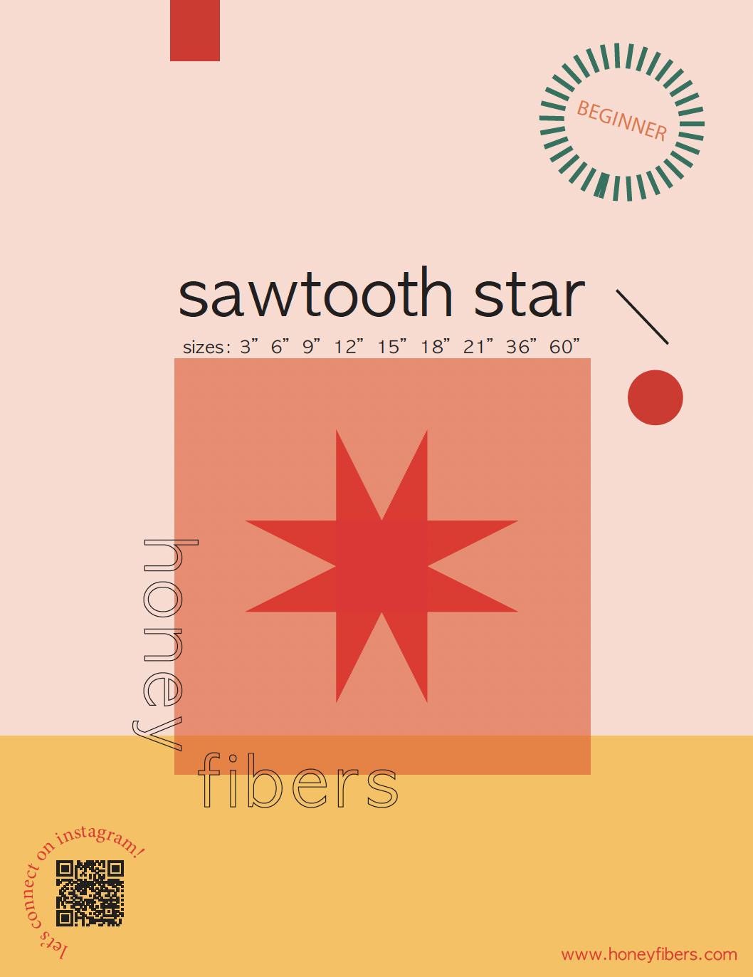 Sawtooth Star BUNDLE - Instant Download, Five Patterns, Nine Quilt ...