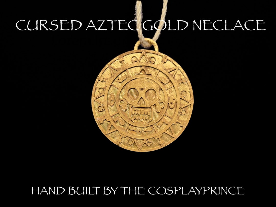 Cursed Aztec Gold Necklace - Etsy
