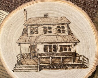 Handmade Wood Burning Pyrography Art With Varnish Wall - Etsy