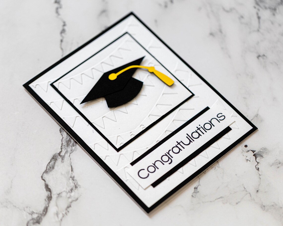 3D Graduation Card, Congratulations Card, Celebration Card, High School ...