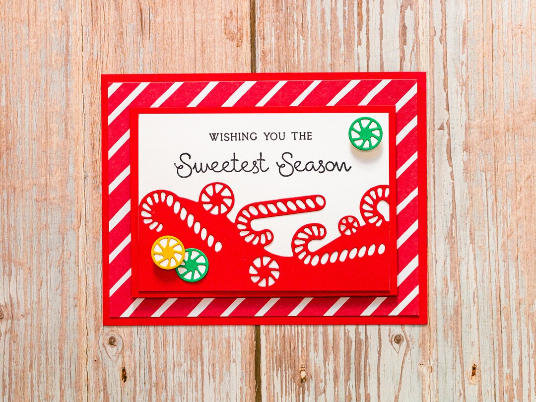3D Candy Cane - Christmas Card and Gift Card Holder, Candy Card ...