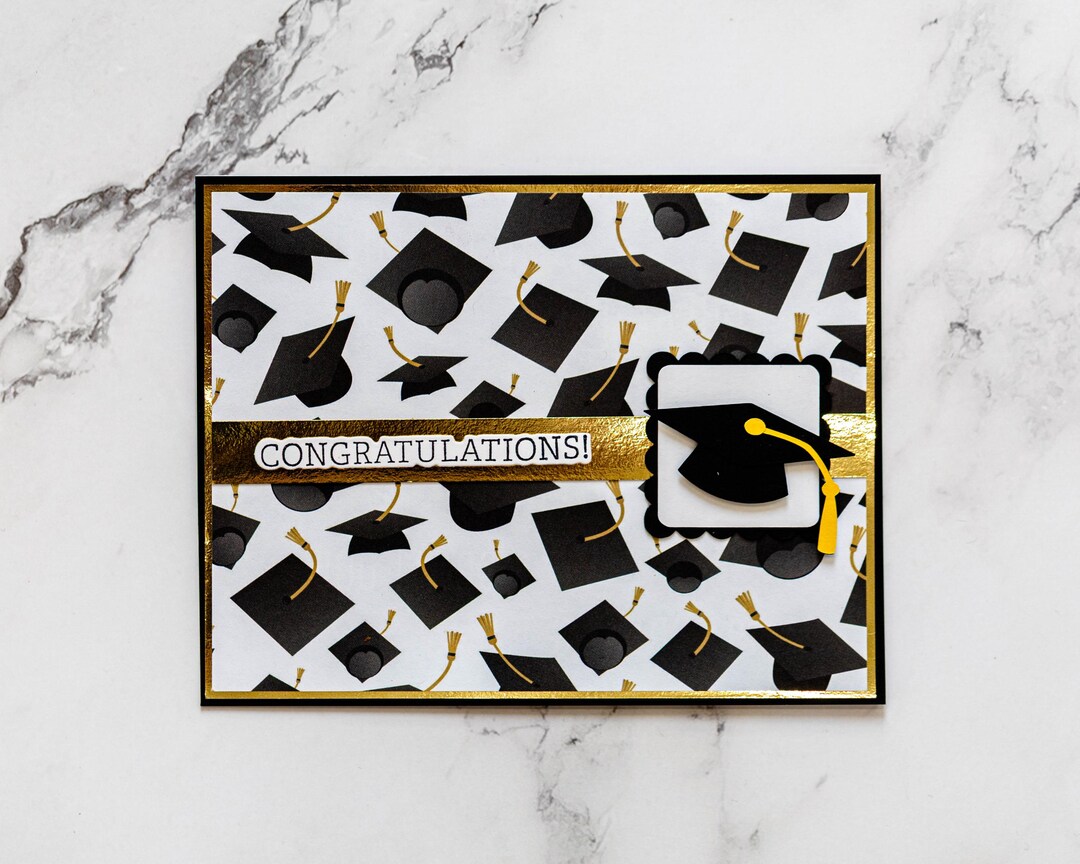3D Graduation Card, Celebration Card, Congratulations Card, High School ...