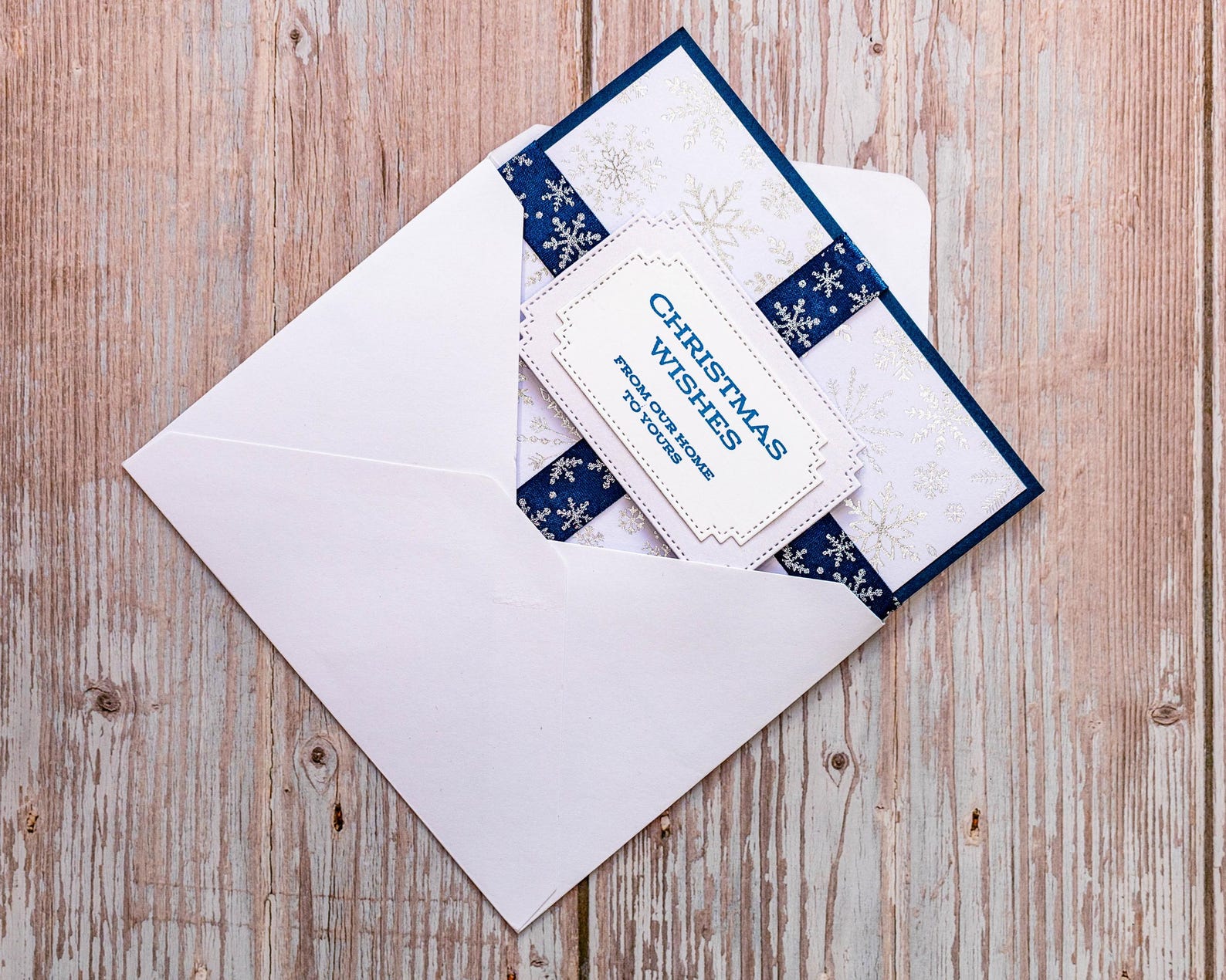 3D Present Christmas Card, Holiday Card, Snowflake Card, Greeting Card ...