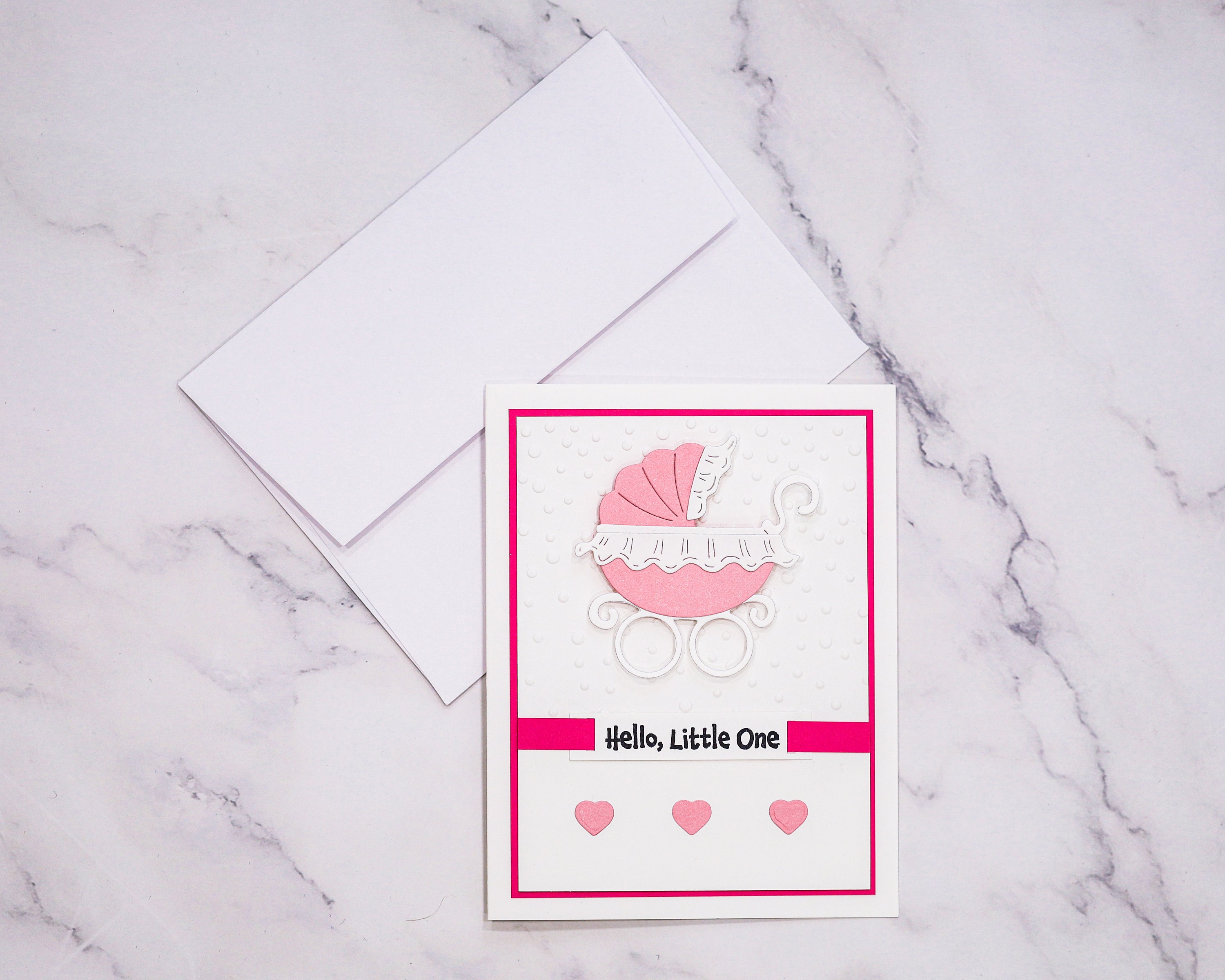 3D Hello Little One Baby Carriage Card, Baby Shower Card, Pram Card ...