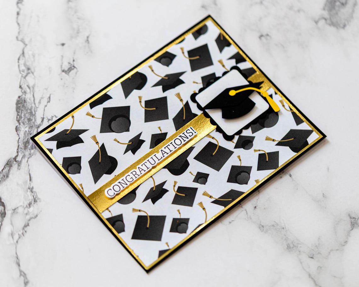3D Graduation Card, Celebration Card, Congratulations Card, High School ...
