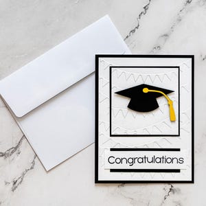 3D Graduation Card, Congratulations Card, Celebration Card, High School ...