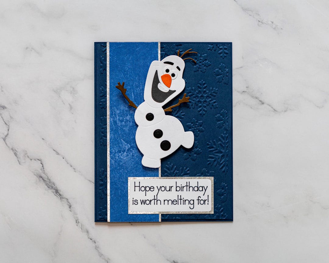 3D Snowman Birthday Card, Happy Birthday Card, Winter Card, Snowflake ...