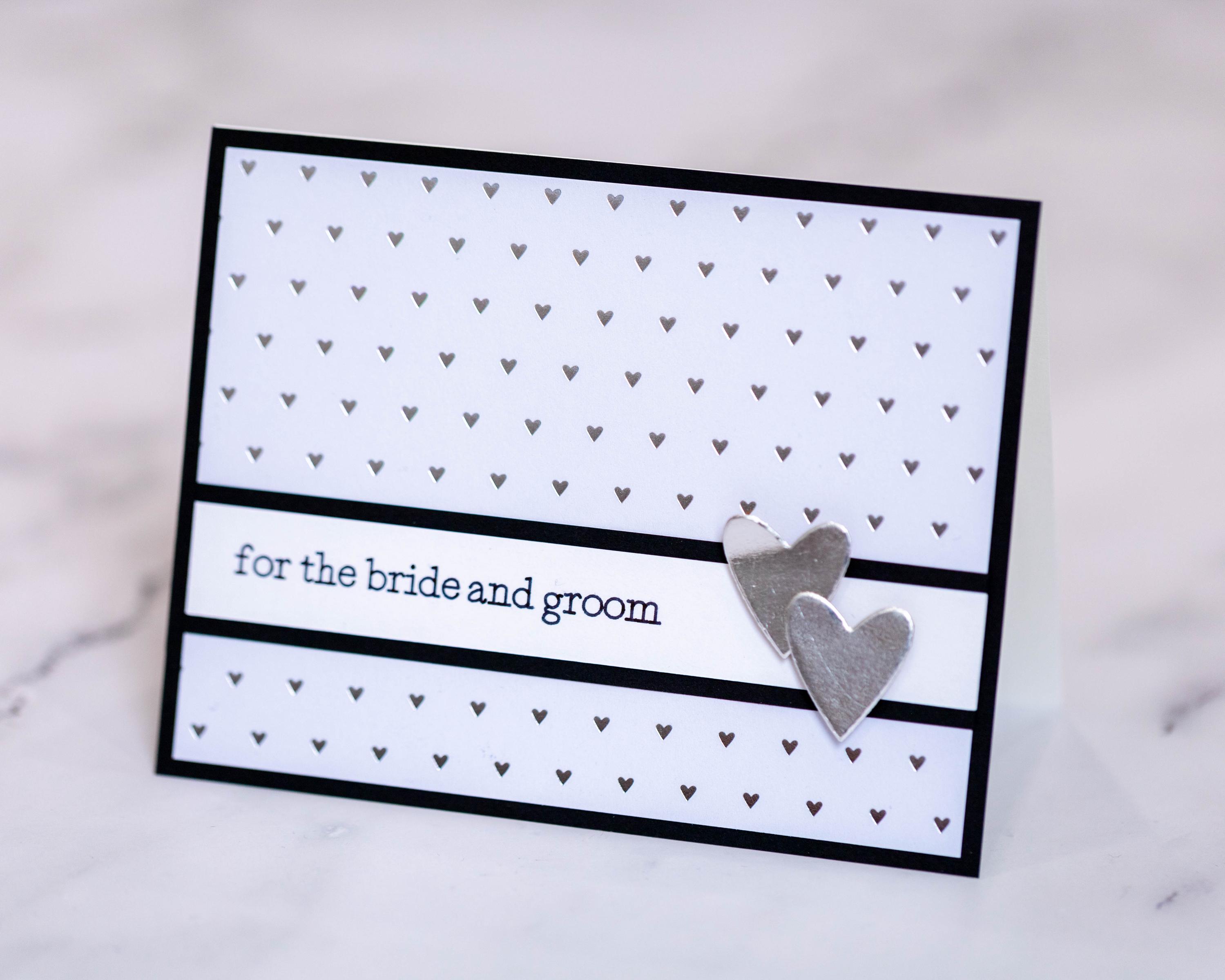 3D Wedding Card, Bride and Groom Card, Heart Card, Elegant Card ...
