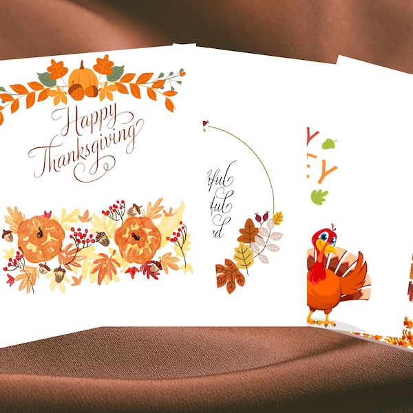 Thanksgiving Cards - Etsy