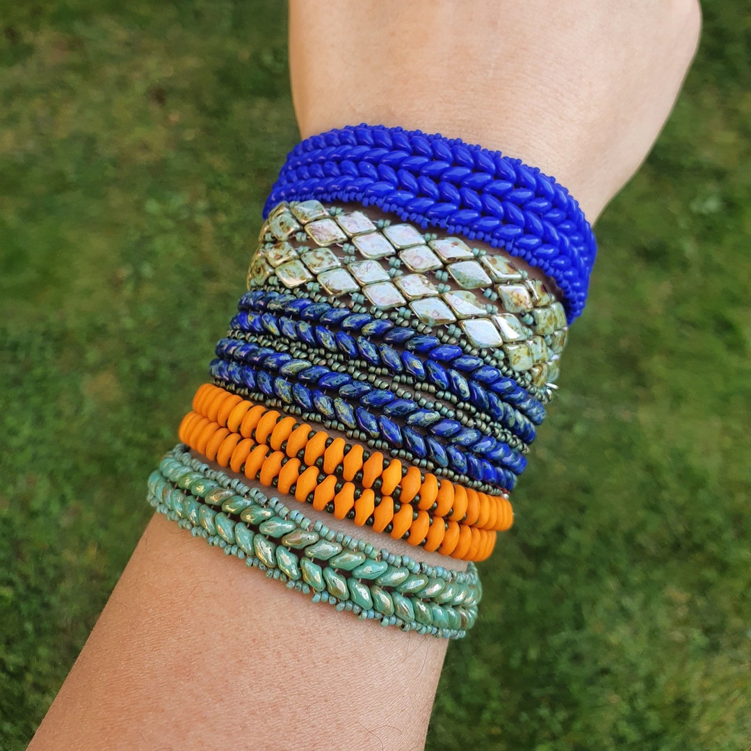 Unique Beaded Bracelets Modern Summer Jewelries Color Therapy Good Plated Closures Colorful