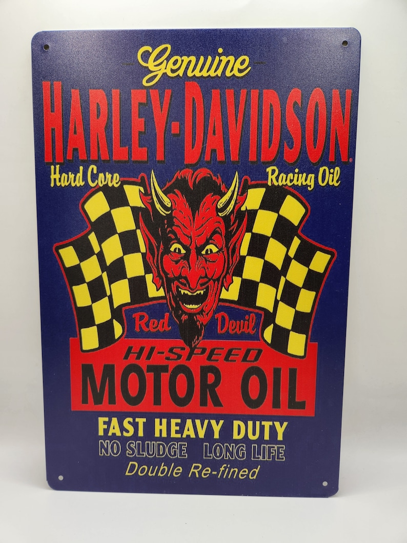 Harley Davidson Tin Signs - Etsy