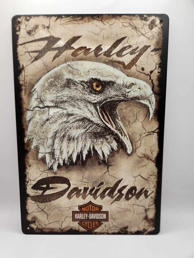 Harley Davidson Tin Signs - Etsy