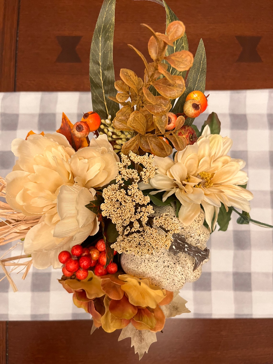 Neutral Fall Floral Arrangement - Etsy