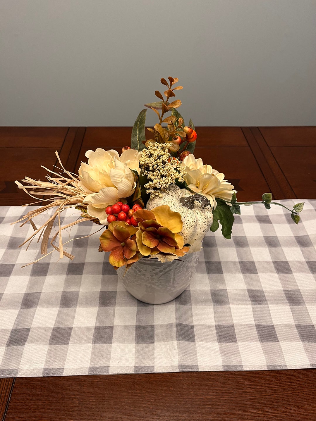 Neutral Fall Floral Arrangement - Etsy