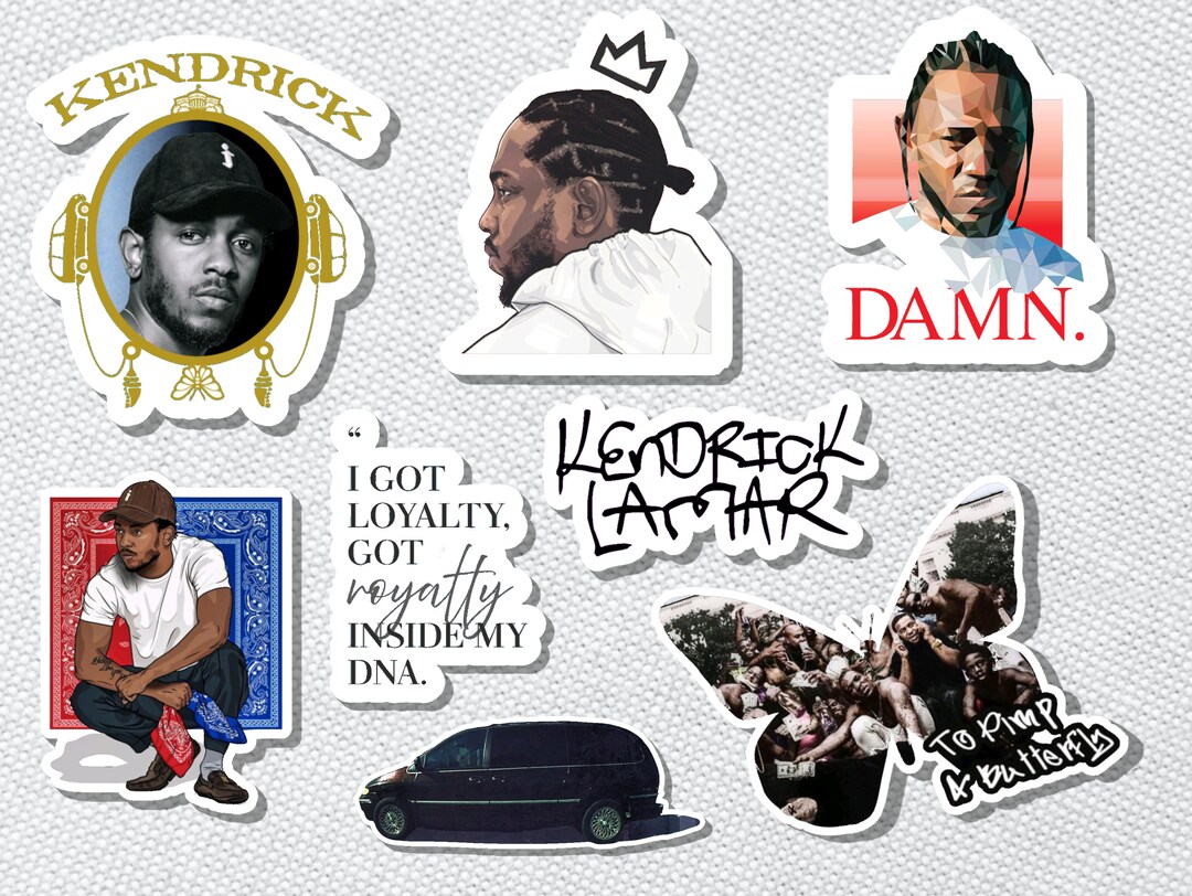 Kendrick Lamar Sticker Pack Set of 8 Vinyl Stickers - Etsy