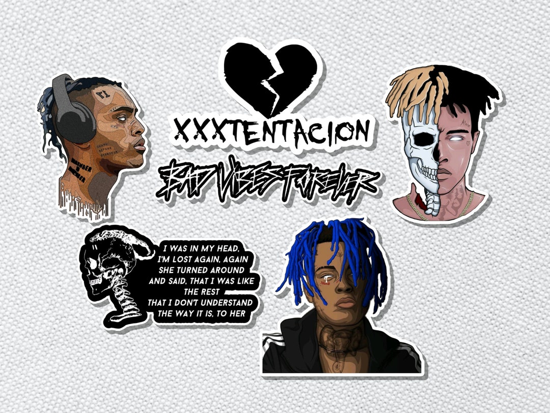Xxxtentacion Sticker Pack Set of 6 Vinyl Stickers - Etsy