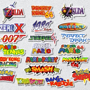 Nintendo 64 Logo Stickers Set of 20 Laminated Vinyl - Etsy
