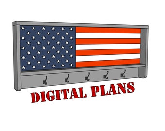 American Flag Hat Rack, Hat Rack, Flag Display, American Flag, Flag ...