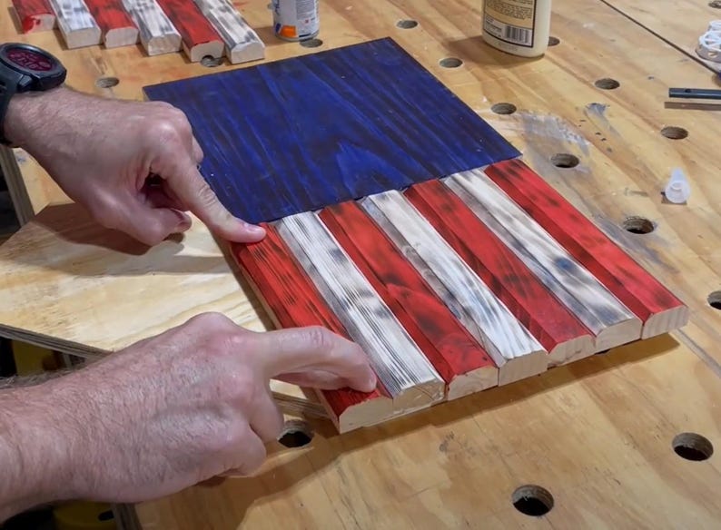 Home Plate American Flag Build Plans - DIY Woodworking Project (digital ...