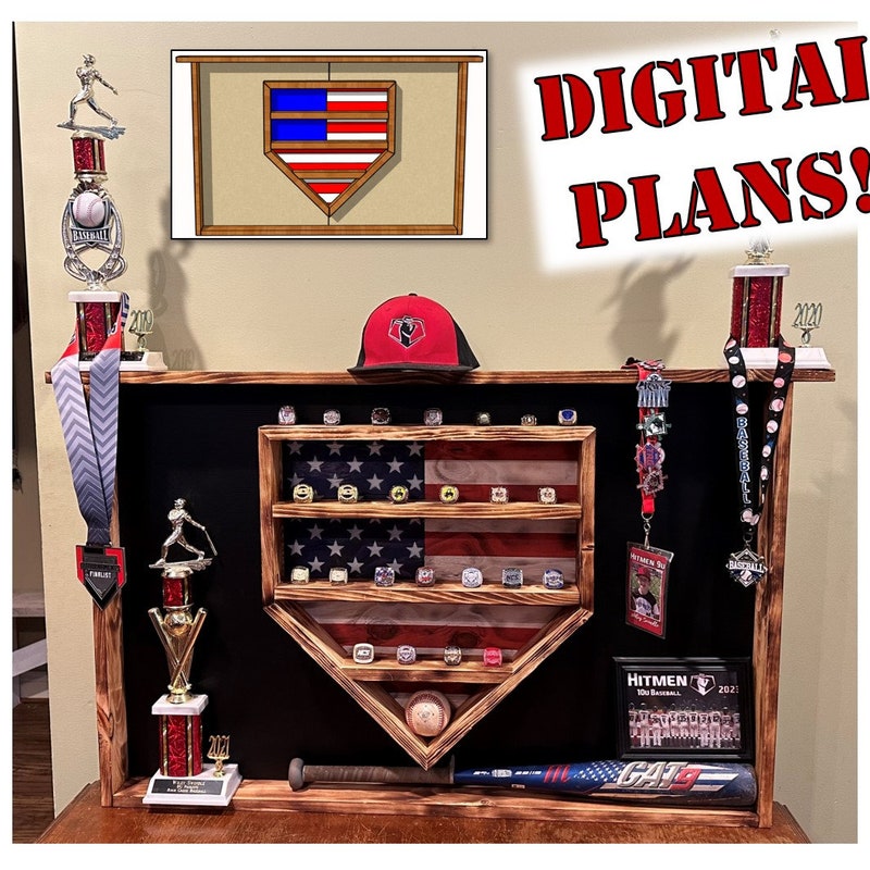 Wood Display Case Plan - Etsy