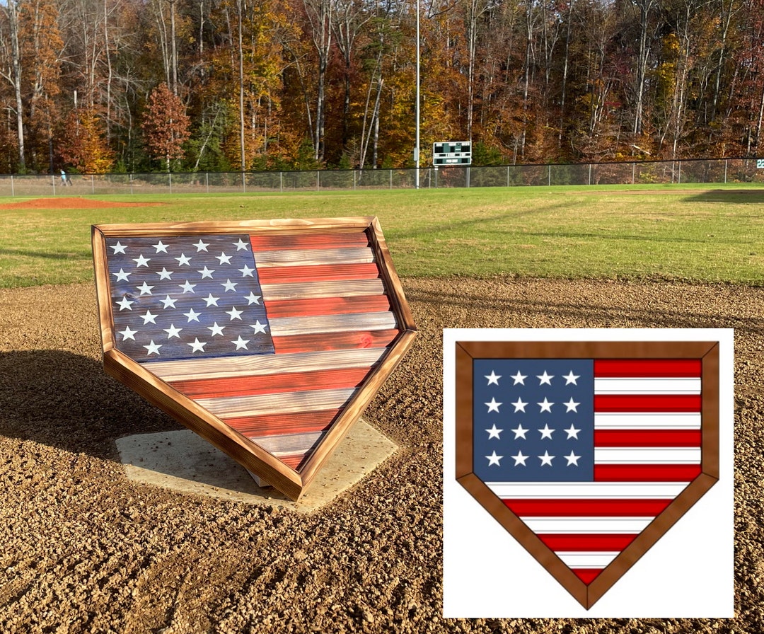 Home Plate American Flag Build Plans - DIY Woodworking Project (digital ...