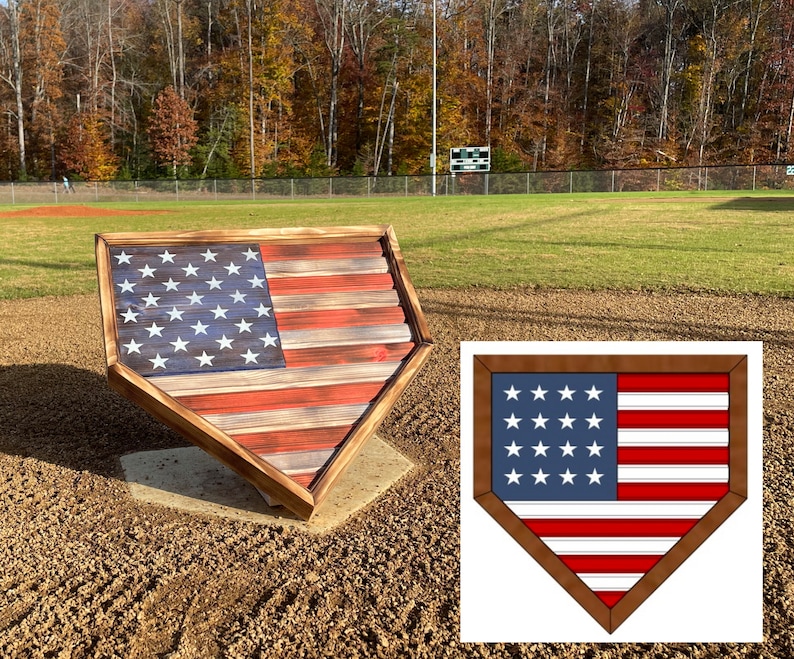 Home Plate American Flag Build Plans - DIY Woodworking Project (digital ...